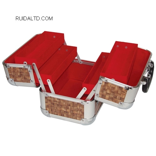 Advanced custom large alloy make-up box