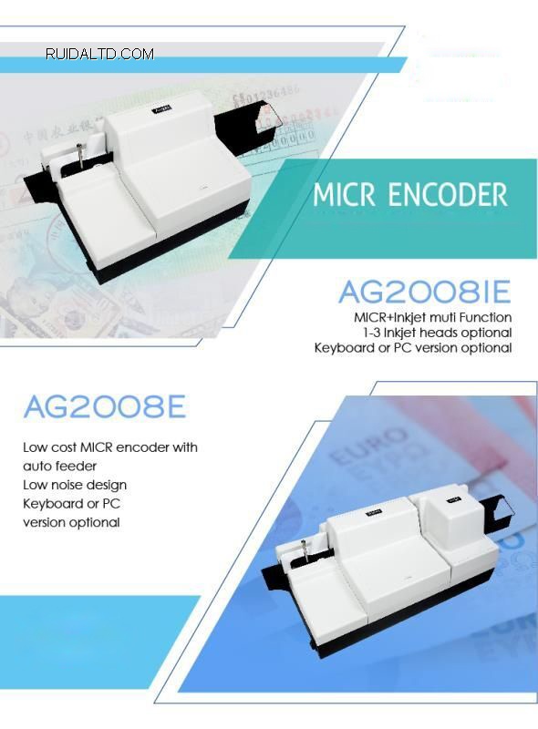 MICR Type Plus Inkjet Type Multi Function Cheque Printer MICR Encoder ...