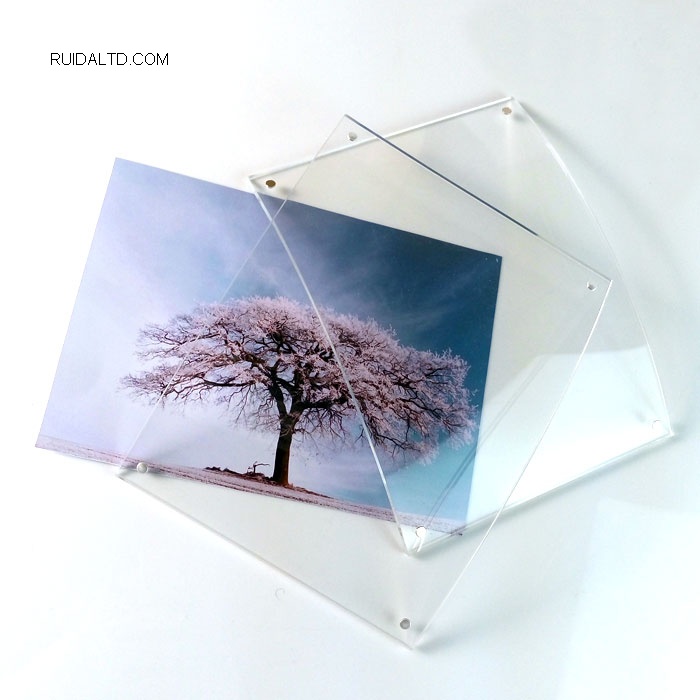 Curved Acrylic Photo Frame Shape Customized