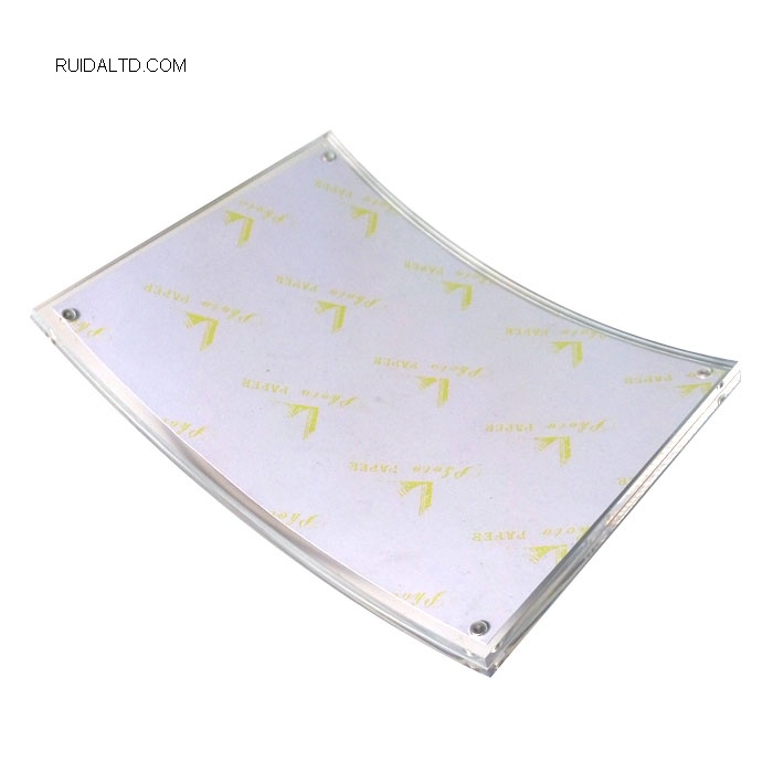 Curved Acrylic Photo Frame Shape Customized
