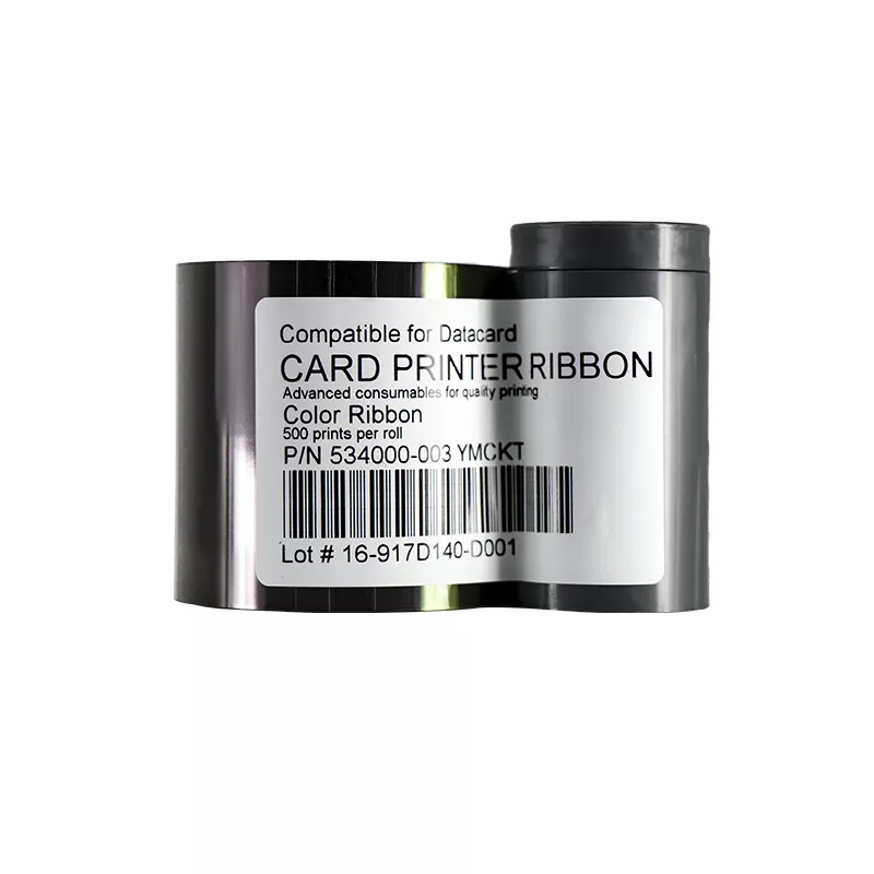 Compatible Datacard ID Card Color Ribbon 534000-003 YMCKT & Cleaning ...