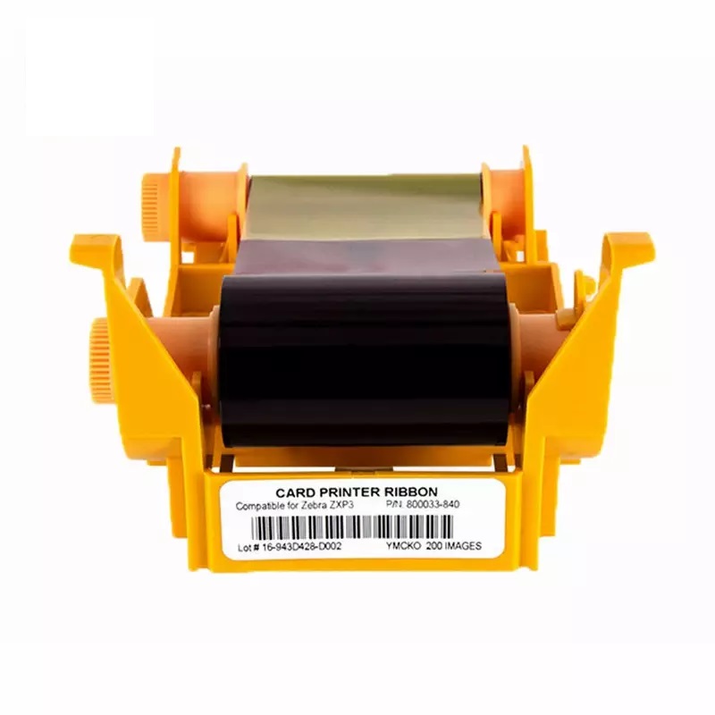 Compatible ID Card Ribbon 800033-840 YMCKO For Zebra ZXP3 200 prints